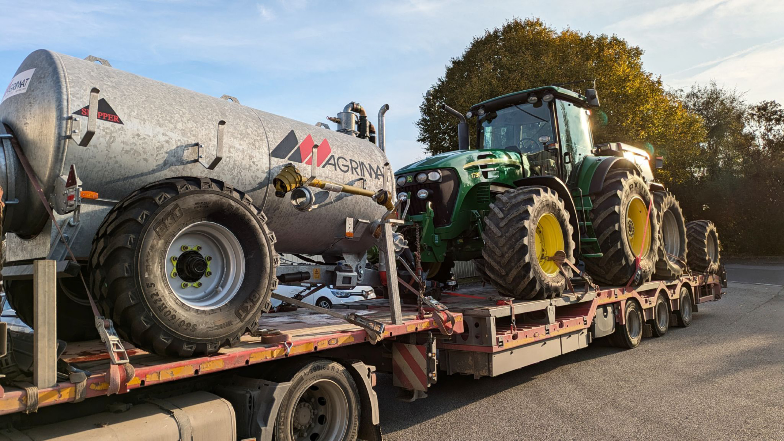 Delivery of a 5000L slurry tanker - Belmar Brest Bretagne